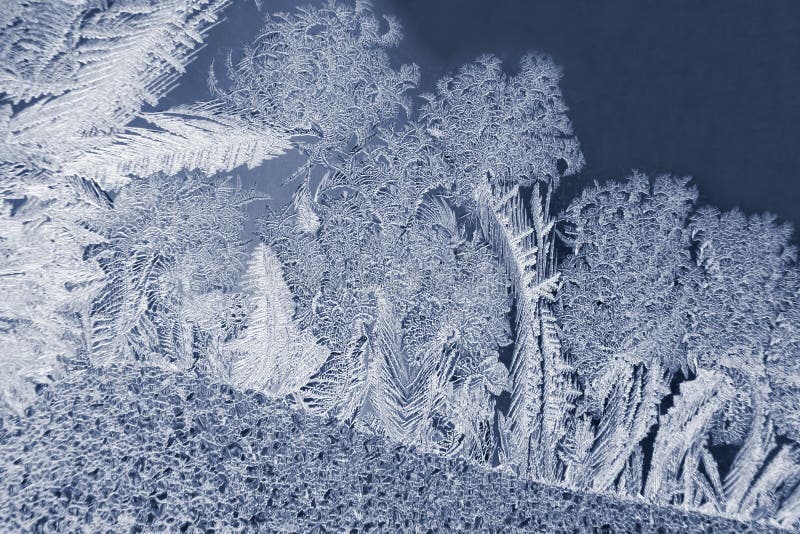 The a Unique Ice Patterns on Window Glass Stock Photo - Image of frozen ...