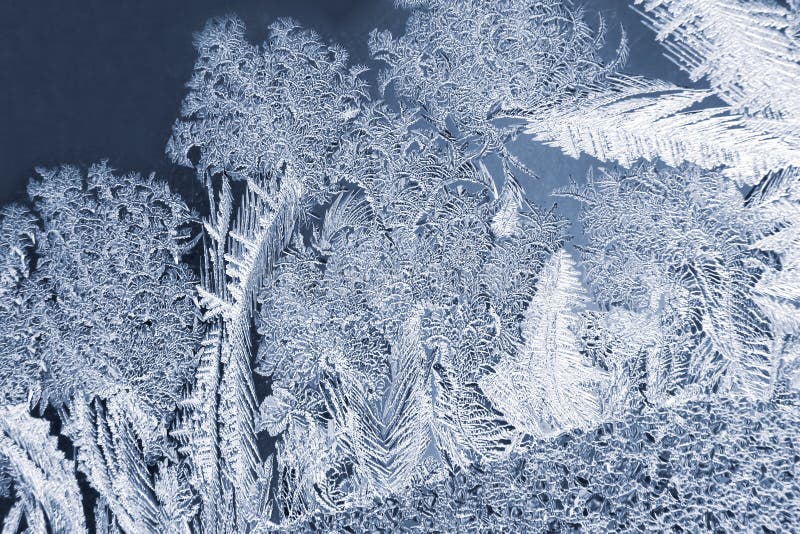 The a Unique Ice Patterns on Window Glass Stock Photo - Image of frozen ...