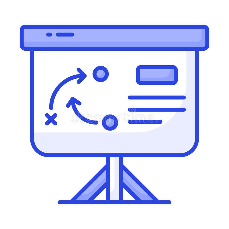 Unique Icon of Business Strategic Planning, Editable Vector of Tactical ...