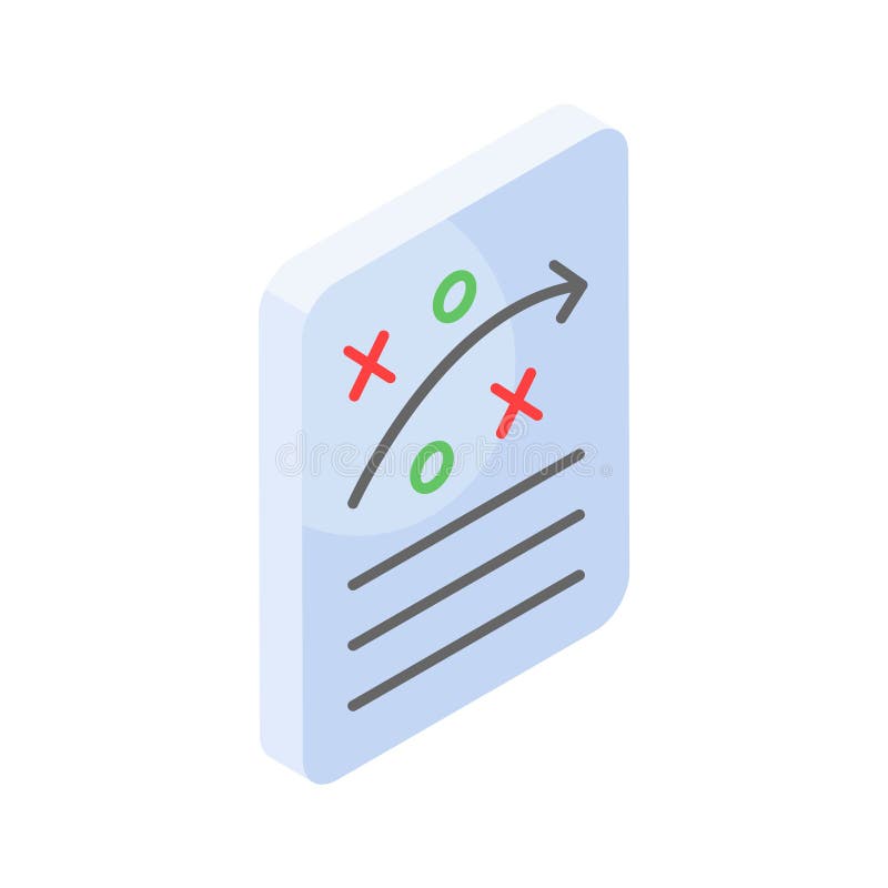 Unique Icon of Business Strategic Planning, Editable Vector of Tactical ...