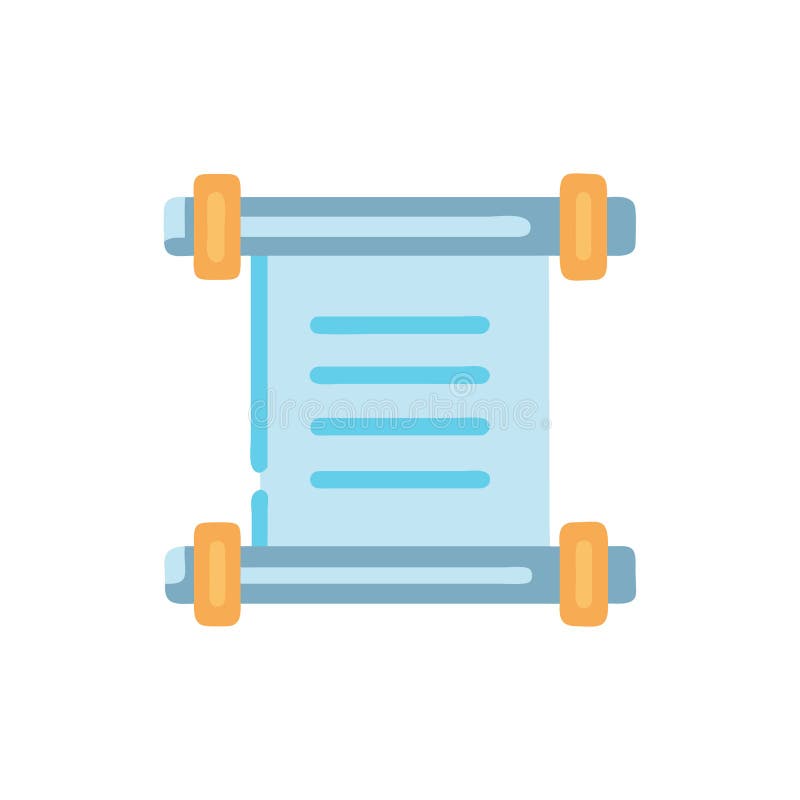 Unique History Scroll Icon Design Stock Illustration - Illustration of ...