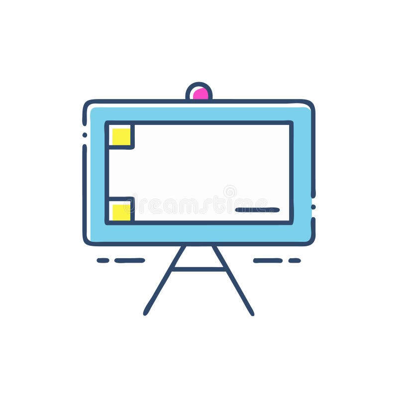Unique Interactive Whiteboard Icon Design Stock Illustration ...