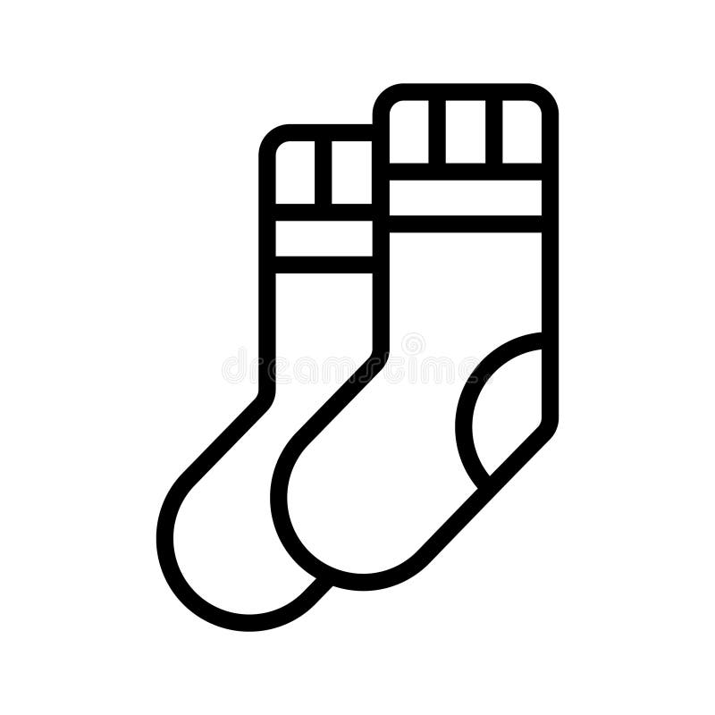 Unique Icon of Socks, Editable Graphics Stock Vector - Illustration of ...