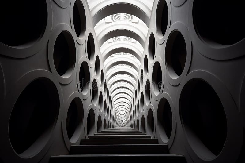 Iconic Architectural Masterpiece Stock Illustration - Illustration of ...