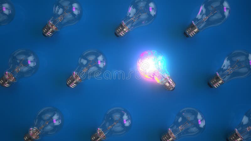 The unique idea stock illustration. Illustration of inspiration - 278293948