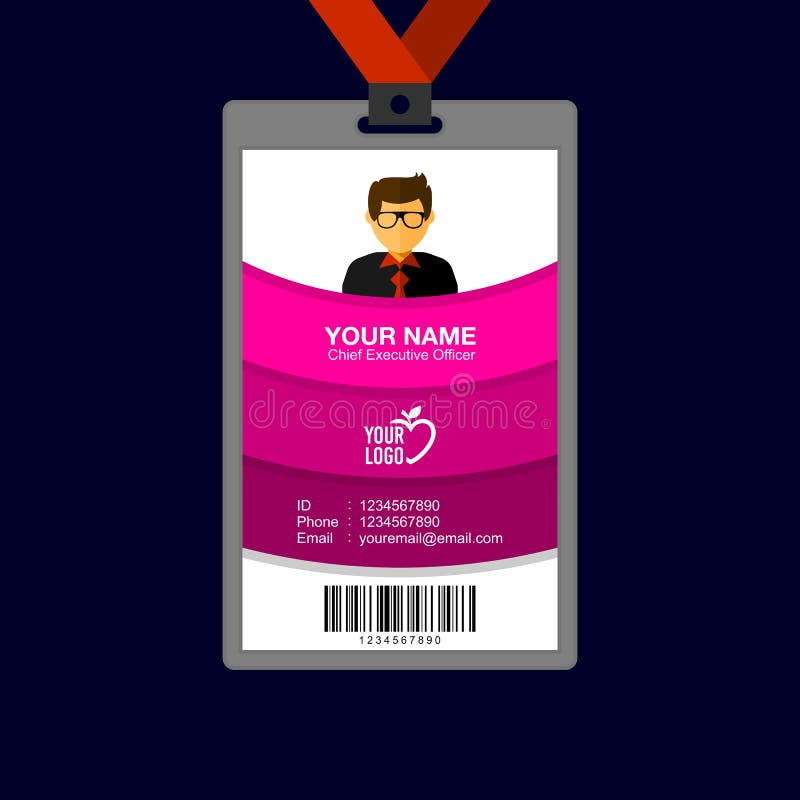 Unique Identity Card Design Template Collection. Editorial Photography ...