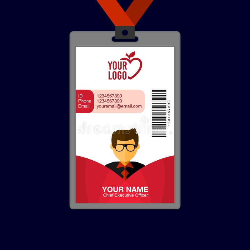 Unique Identity Card Design Template Collection. Editorial Photography ...