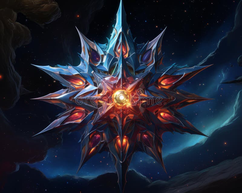 Unique Illustration Design of a Star Stock Illustration - Illustration ...