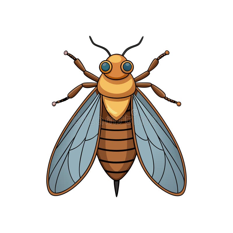 Unique Cicada Animal Realistic Illustration Stock Illustration ...