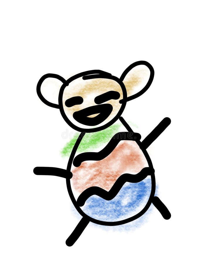 Unique Illustration Image, People Sticks Smiling Happily Stock ...