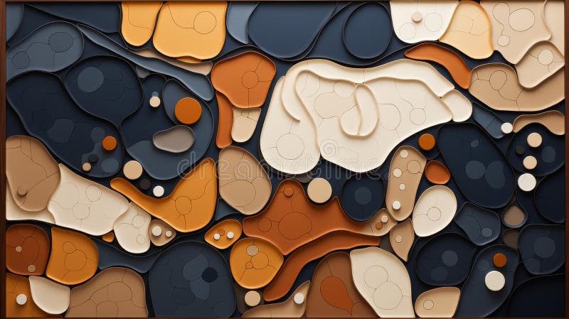 Unique Illustrations of Stylized Satellite Maps with Intricate Textures ...