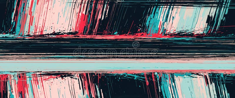 Abstract Glitch Effect Digital Art Background. Anime Style Stock Photo ...