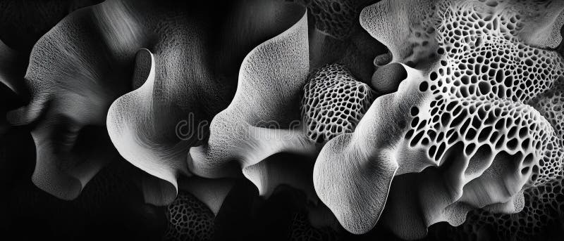 Unique Ink Texture Created with a Sponge Revealing Intricate Patterns ...