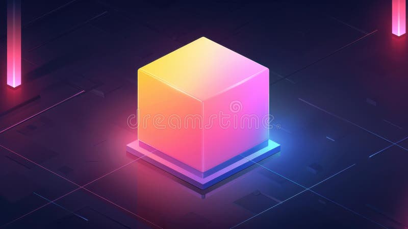 Unique Isometric Logo Design Showcasing Brand Text in Vector Format ...