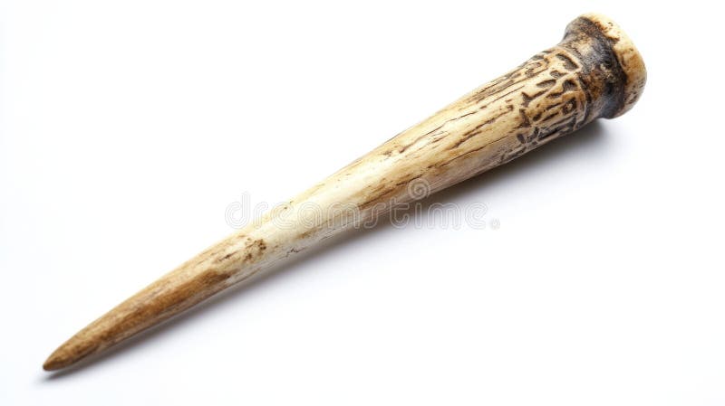 Intricate Carved Tool Made from Ivory. this Artifact Showcases Detailed ...