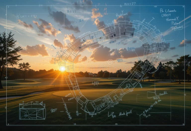 Sunrise Over Golf Course 8K Wallpaper Capturing the First Light of Day ...