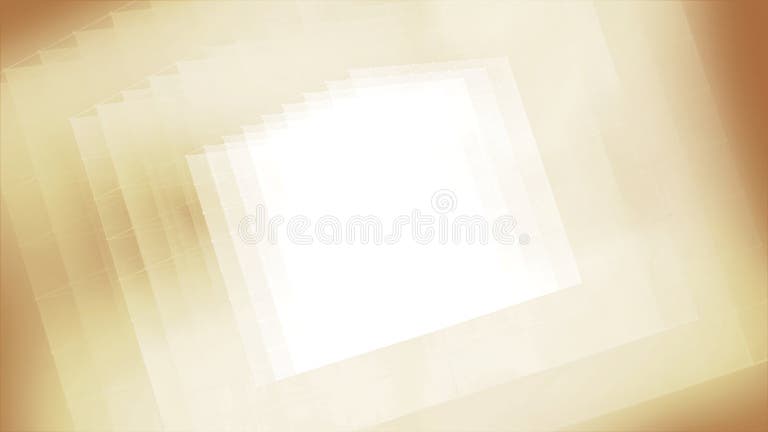 Unique Kaleidoscopic Glowing Pattern with Golden Squared Shapes. Motion ...