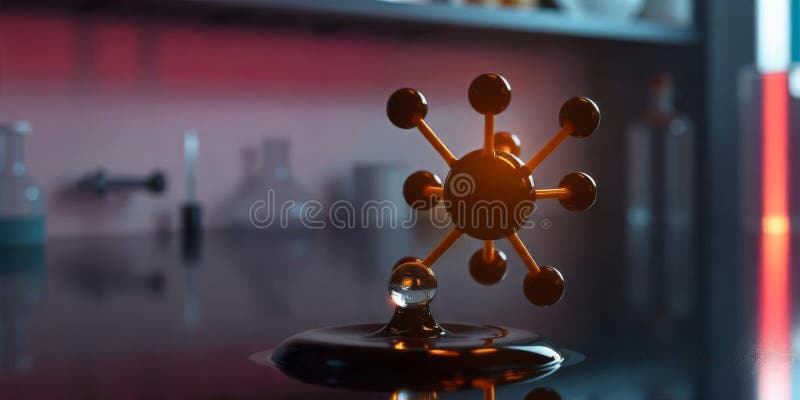 Unique Lab Setup Displays a Striking Sculpture Resembling a Virus in a ...