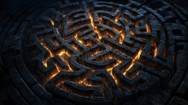 A Unique Labyrinth Shaped Like a Human Brain Features Glowing Pathways ...