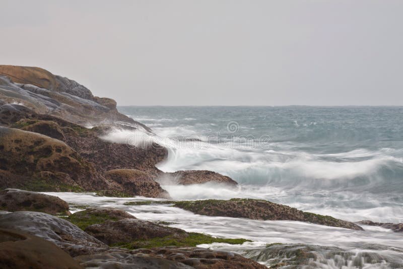 The Unique Landform and Landscape of Taiwan North Coast Stock Image ...