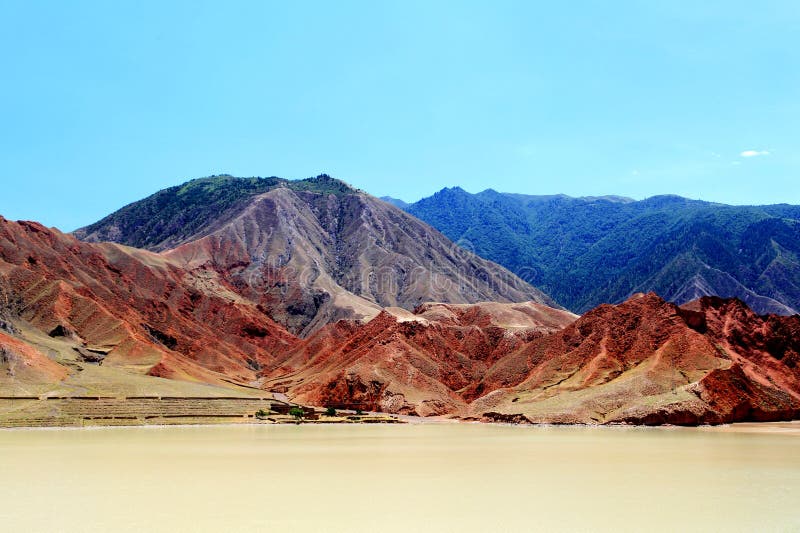 The Unique Landforms of Gansu,China Stock Image - Image of color ...