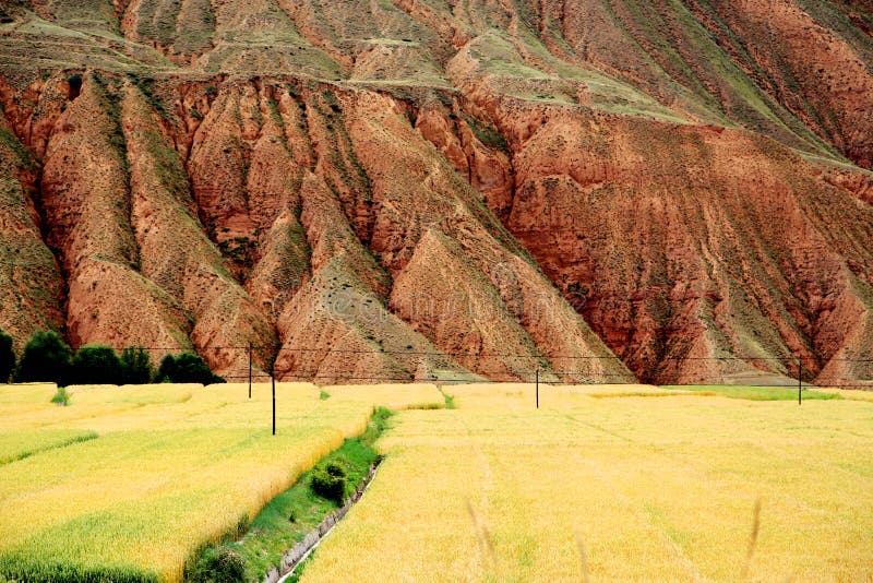 The Unique Landforms of Gansu,China Stock Photo - Image of beauty, asia ...