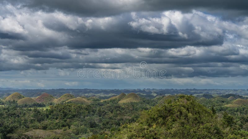 A Unique Landscape. Endless Rows of Rounded Karst Hills Stock Photo ...