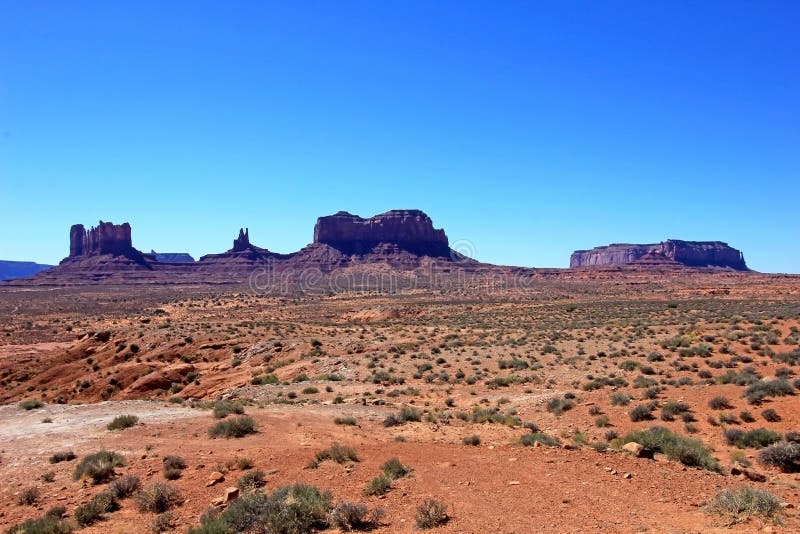 The Unique Landscape of Monument Valley, Utah Stock Photo - Image of ...