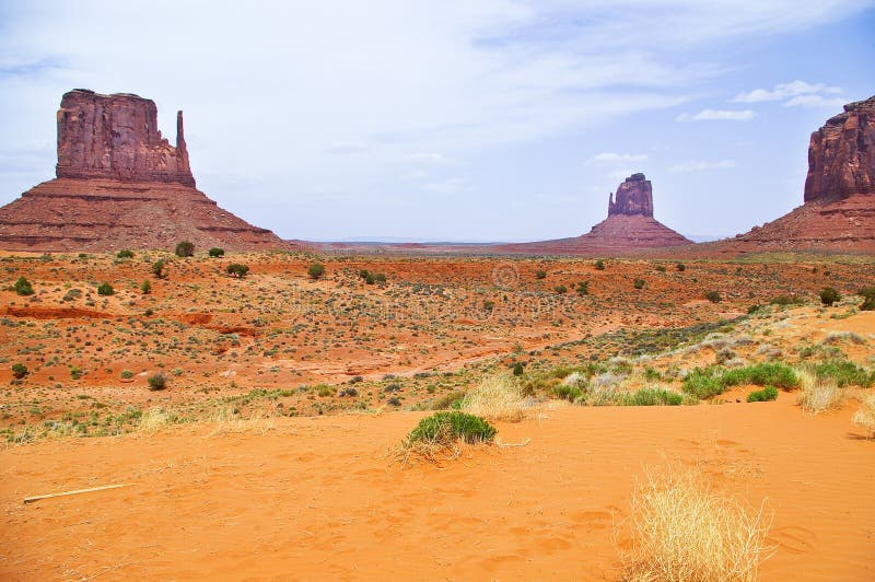 The Unique Landscape of Monument Valley, Utah, USA Stock Image - Image ...