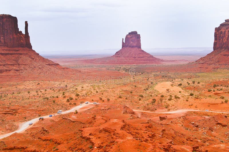 The Unique Landscape of Monument Valley, Utah, USA Stock Image - Image ...