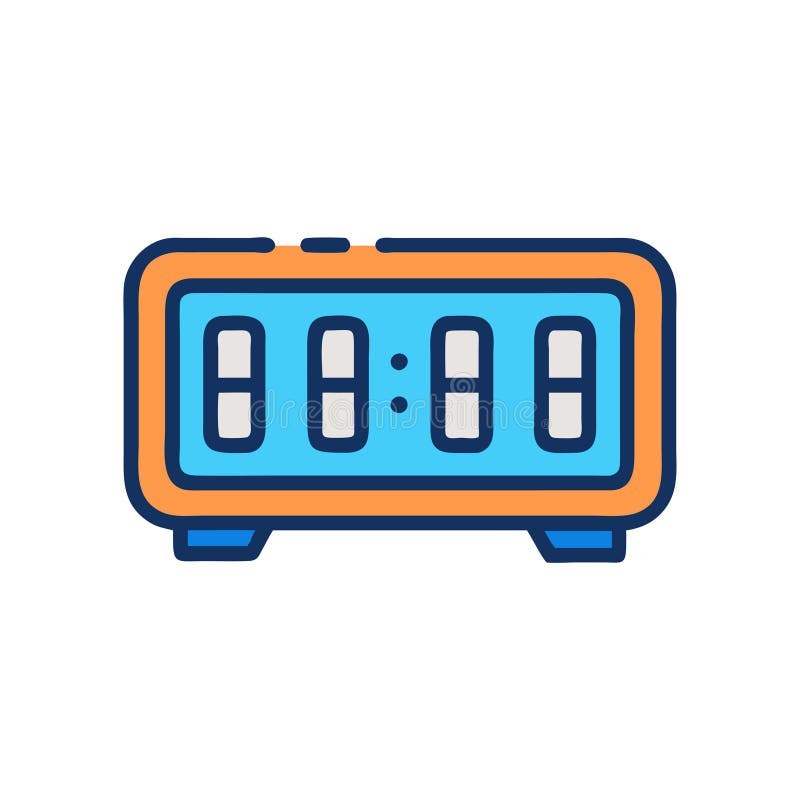 Unique LED Desk Clock Design Stock Vector - Illustration of desk ...