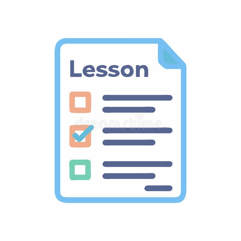 Unique Lesson Plan Artwork stock illustration. Illustration of ...