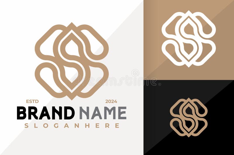 Unique Letter S Elegant Logo Icon Vector Design. Creative Simple Logos ...