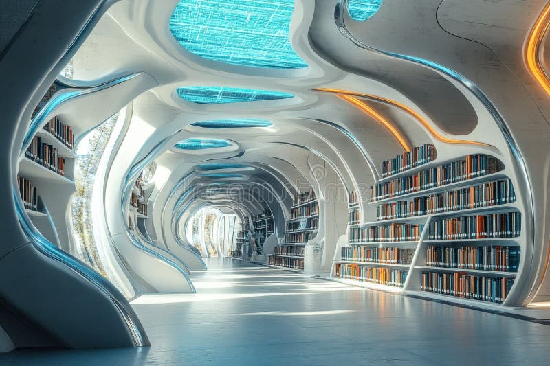 Modern Architecture Merges with Advanced Technology in a Futuristic ...