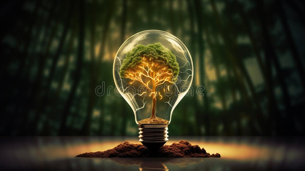 A Unique Light Bulb Design stock image. Image of inside - 315188729