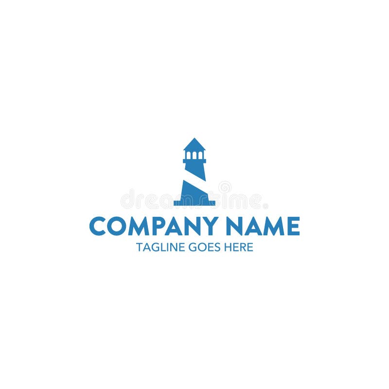 Unique Lighthouse Logo Template. Vector Stock Vector - Illustration of ...