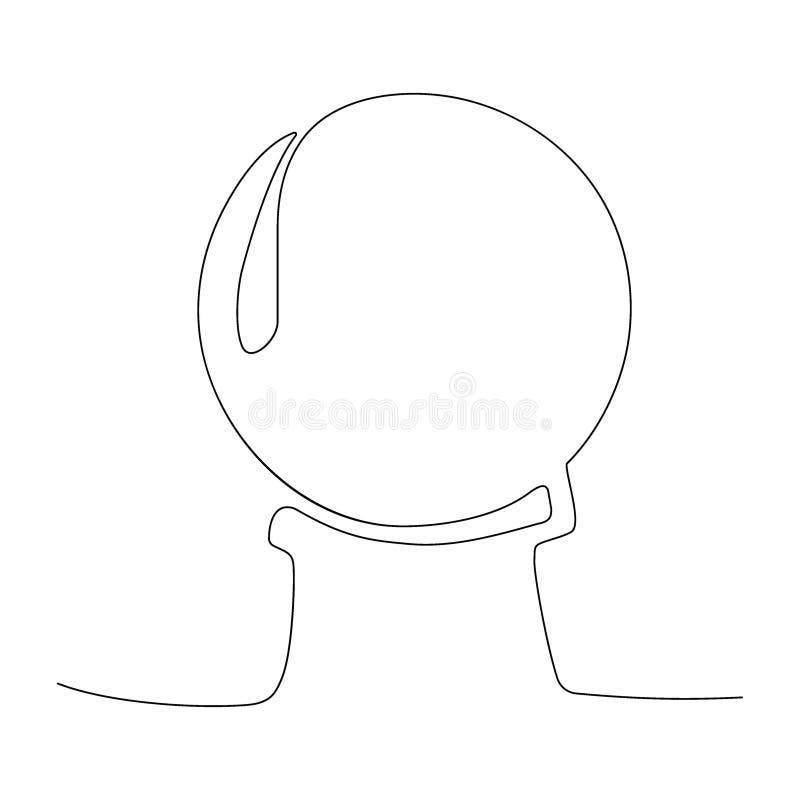 Unique Line Drawing Illustrating a Minimalist Design of a Globe on a ...