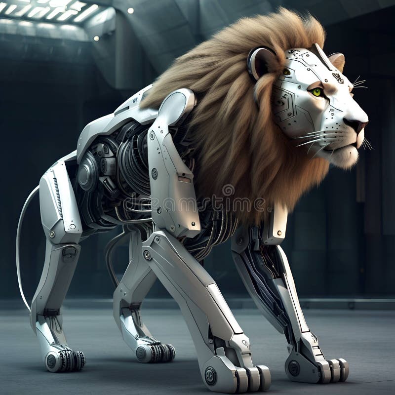 Lion Robot Stock Illustrations – 887 Lion Robot Stock Illustrations ...