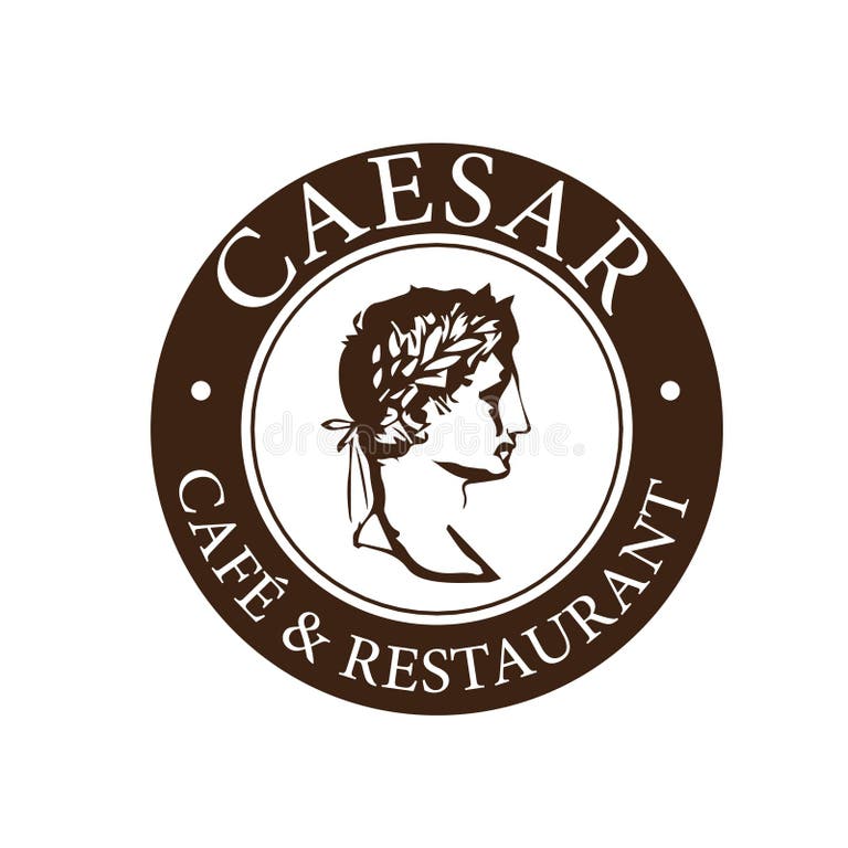 Caesar Cafe & Restaurant Logo Stock Illustration - Illustration of logo ...