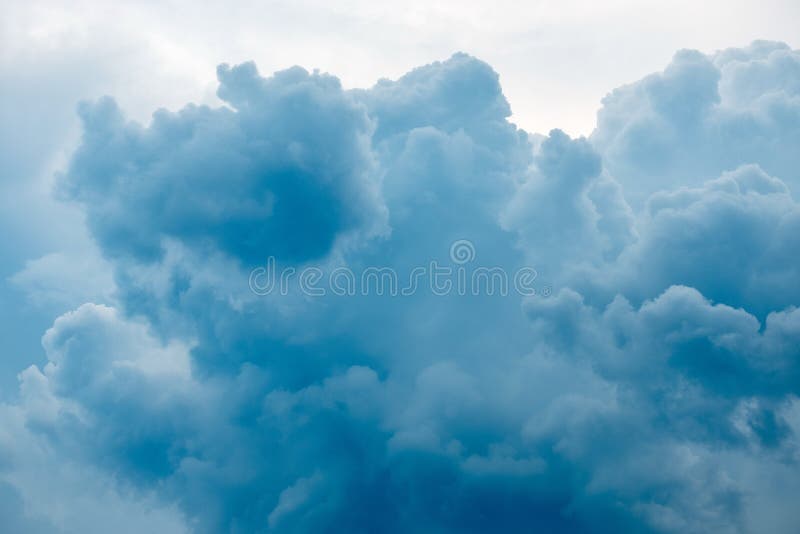 Unique Magical Smoke in the Sky in Blue Tinted Stock Image - Image of ...