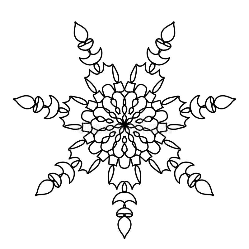 Simple, Unique, Beautiful and Floral Mandala Design Stock Illustration ...