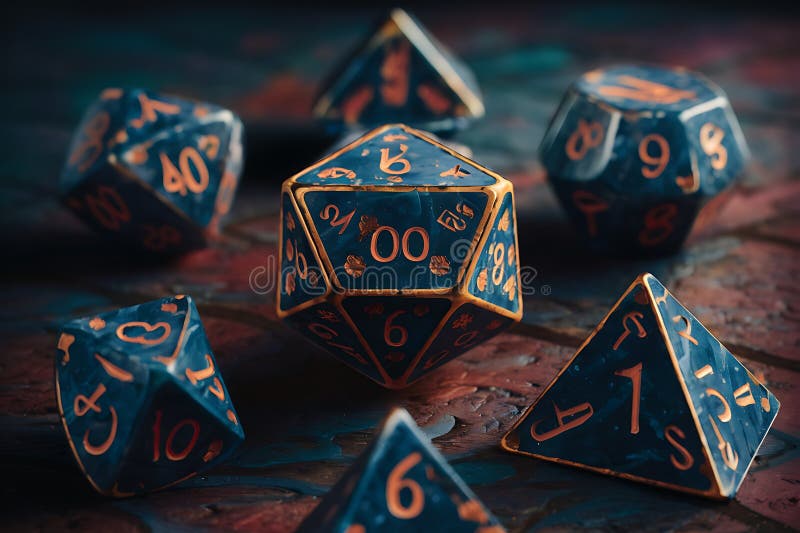 Unique Metallic Dice Design with Sleek and Modern Aesthetic. Stock ...
