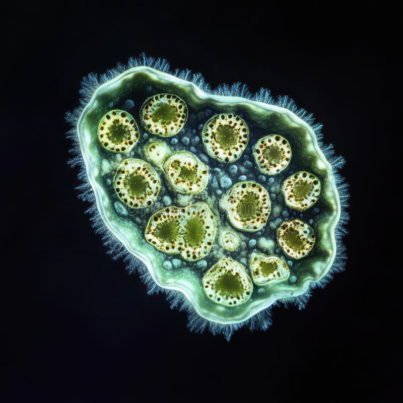 Unique Microscopic View of a Living Organism Stock Photo - Image of ...