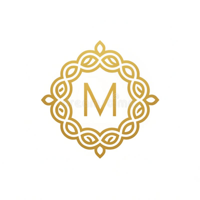 Unique Minimalistic Monogram Logo Stock Illustration - Illustration of ...