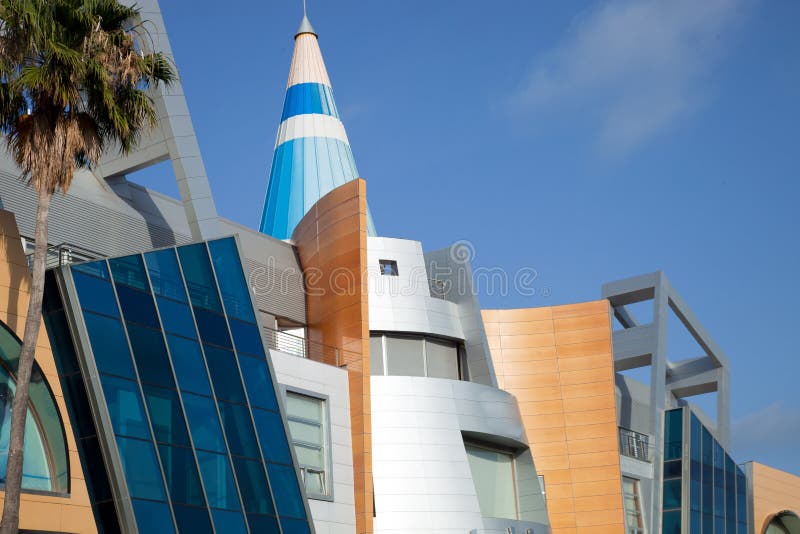 Unique Modern Building Structure Stock Photo - Image of glass ...