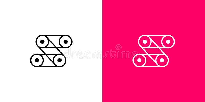 Unique and Modern Chain S Logo Design Stock Vector - Illustration of ...