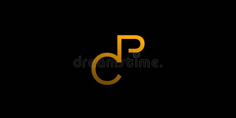 Unique and Modern CP Initials Logo Design Stock Vector - Illustration ...