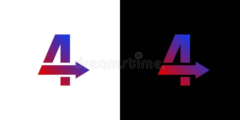 Unique and Modern 4 Direction Logo Design Stock Vector - Illustration ...