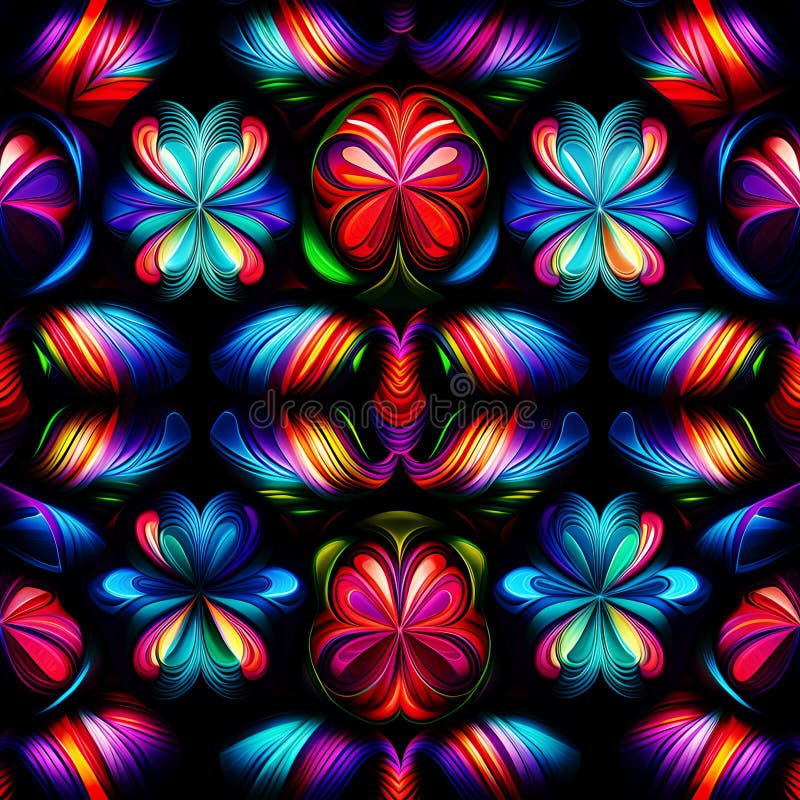 Printable Seamless Pattern. Bright Colorful Abstract Background Stock ...