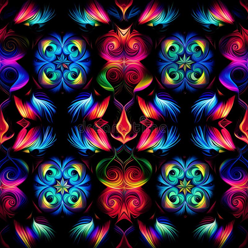 Printable Seamless Pattern. Bright Colorful Abstract Background Stock ...